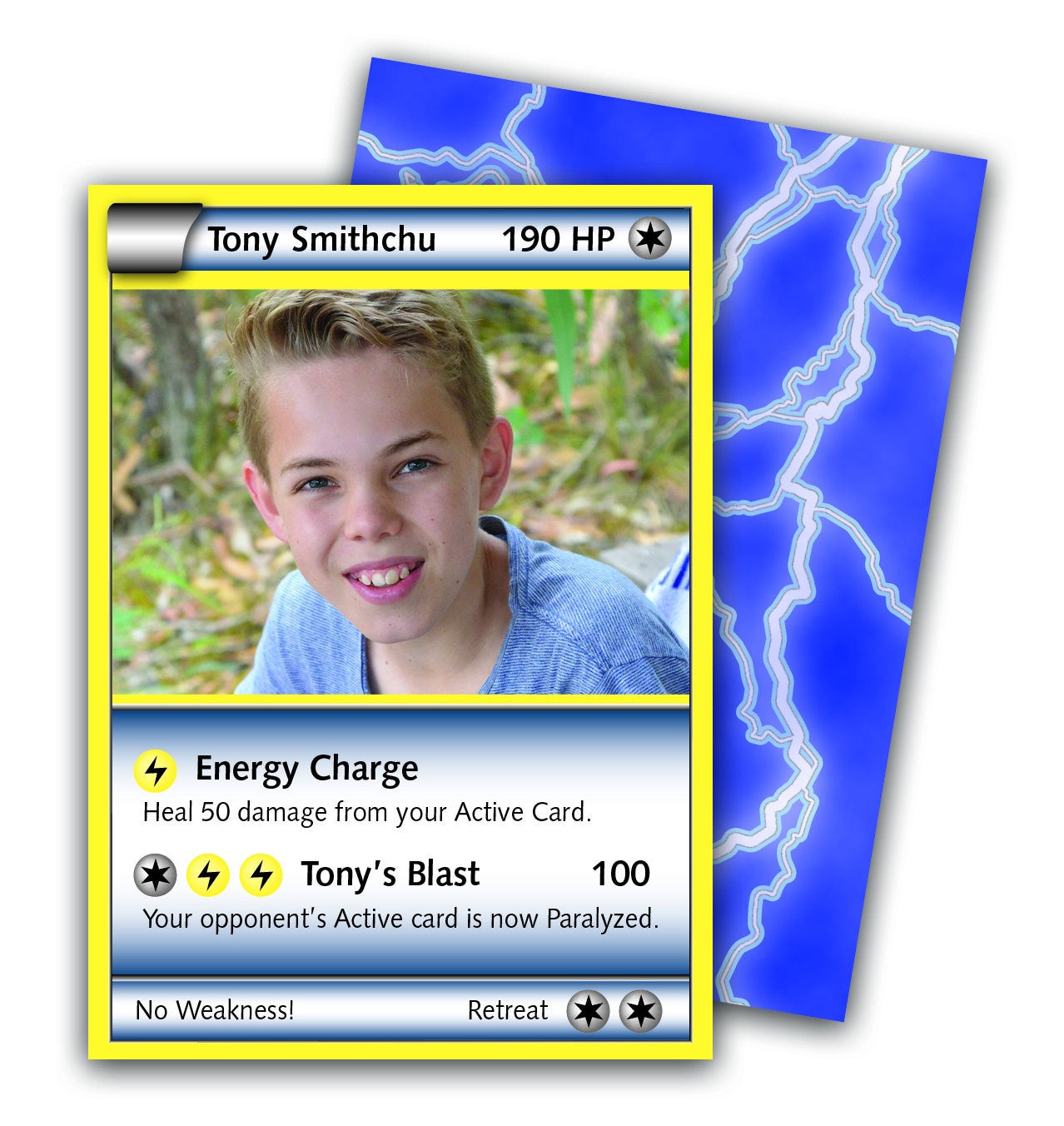 Custom Pokemon Style Cards PRINTABLE - Etsy