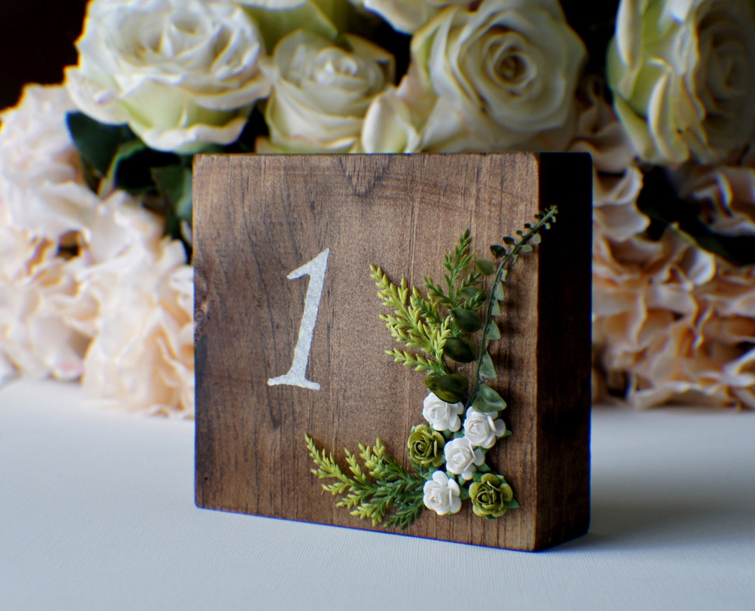Wedding Table Numbers, Rustic Wedding Signs, Wooden Table Numbers ...