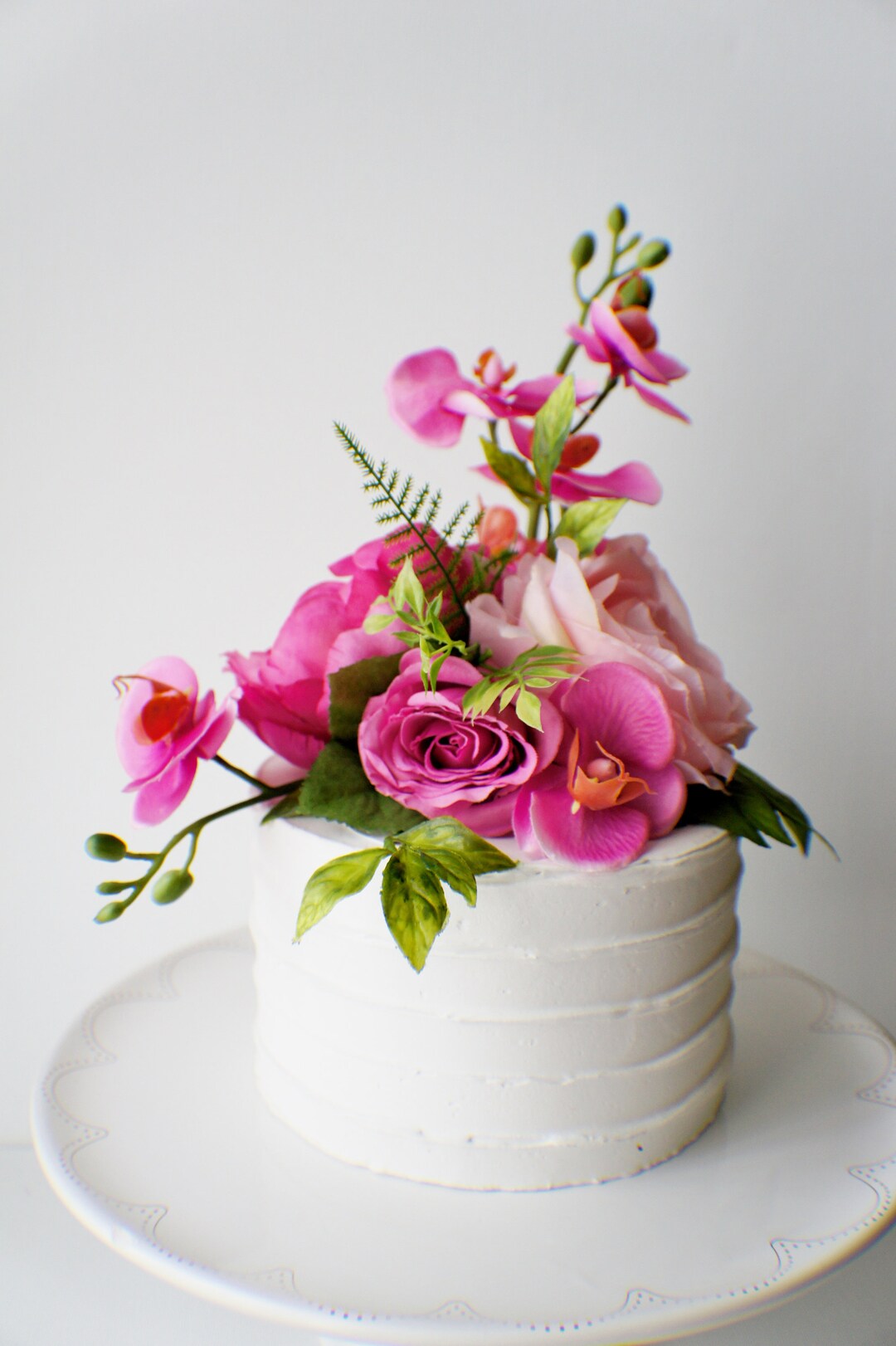 Flower Cake Topper, Wedding Flowers, Floral Cake Topper, Silk Flower ...