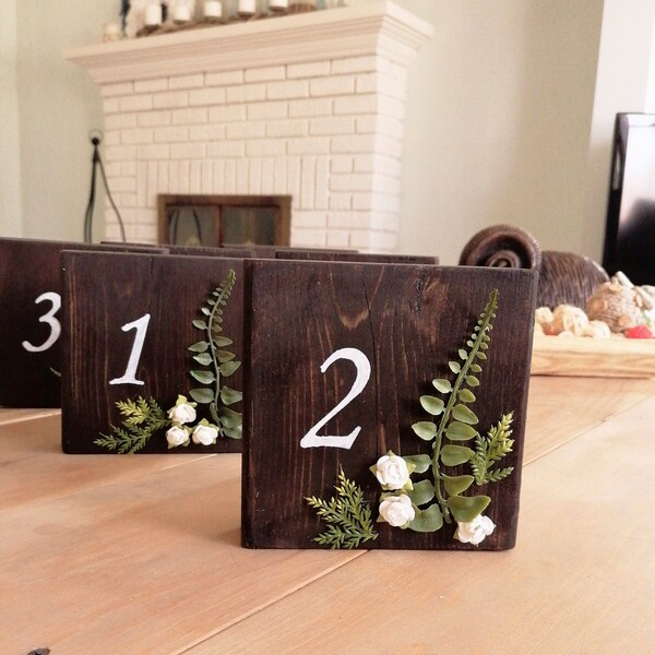 Table Numbers Rustic - Etsy