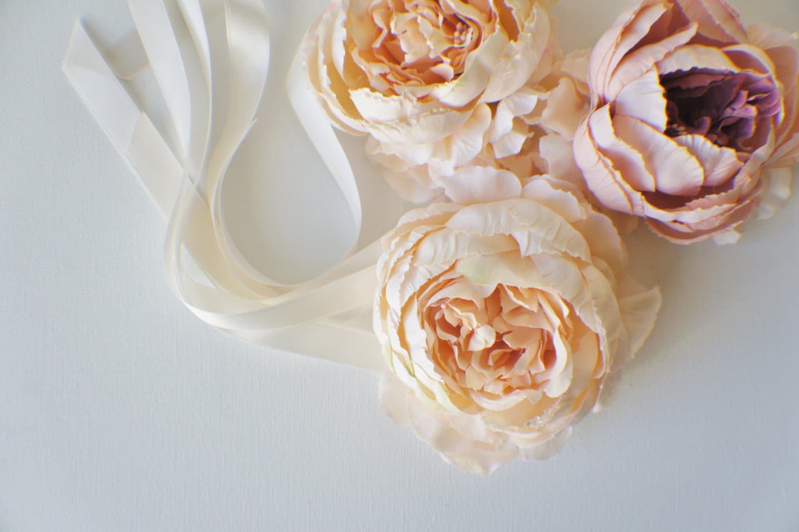 Wrist Corsage, Wedding Corsage, Fabric Flower Corsage, Pearl Bracelet ...