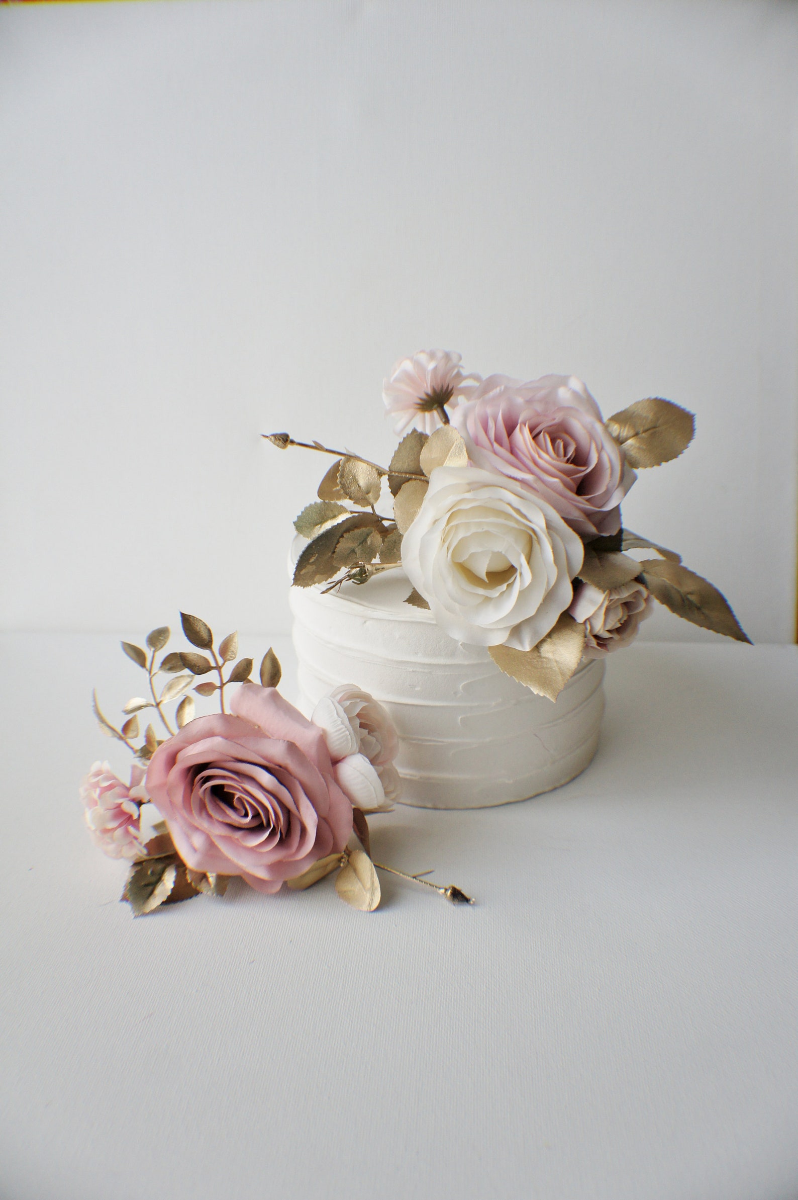 Flower Cake Topper, Wedding Flowers, Floral Cake Topper, Silk Flower ...