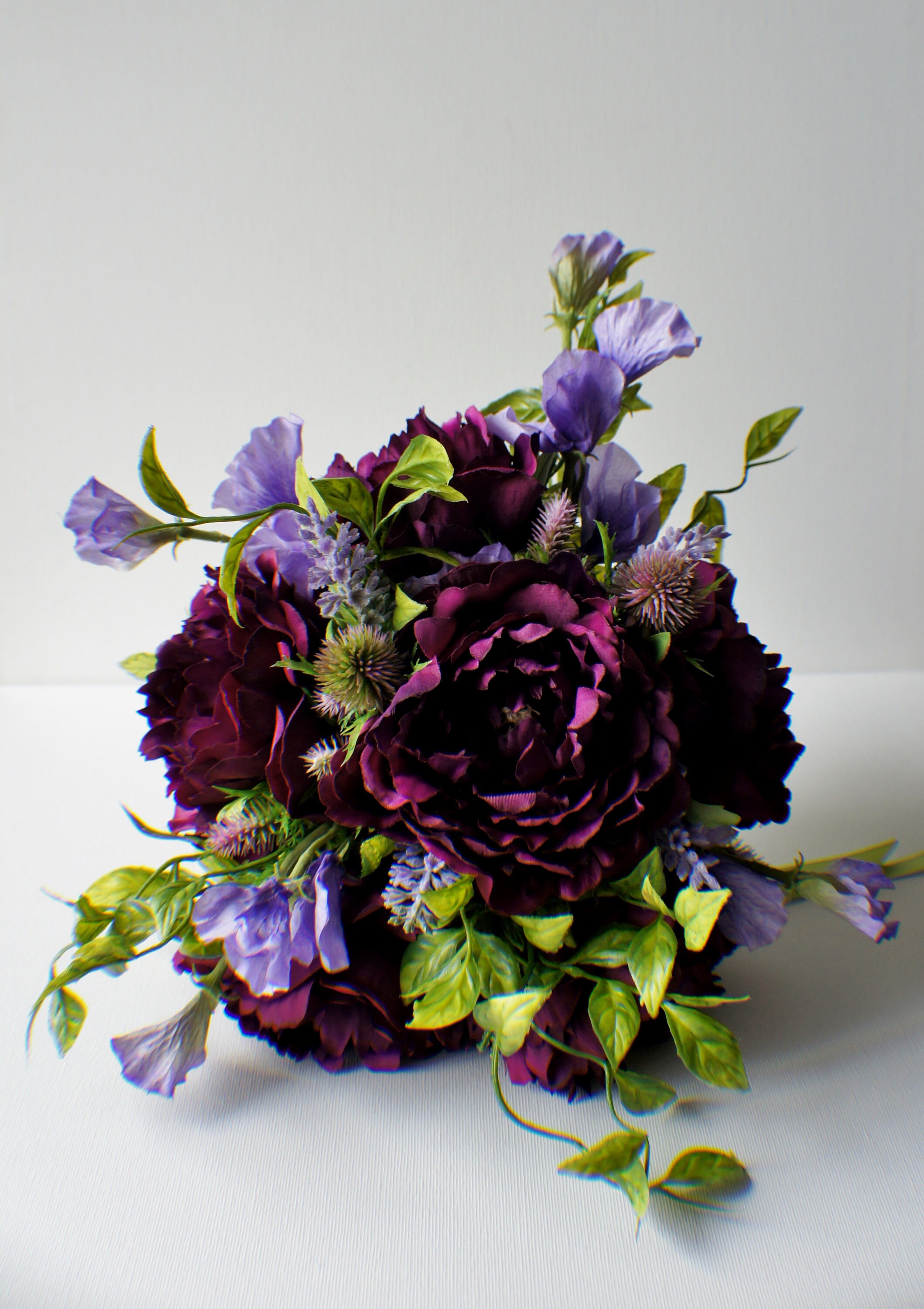 Bridal Bouquet Purple Bouquet Ready to Ship Bouquet Purple | Etsy