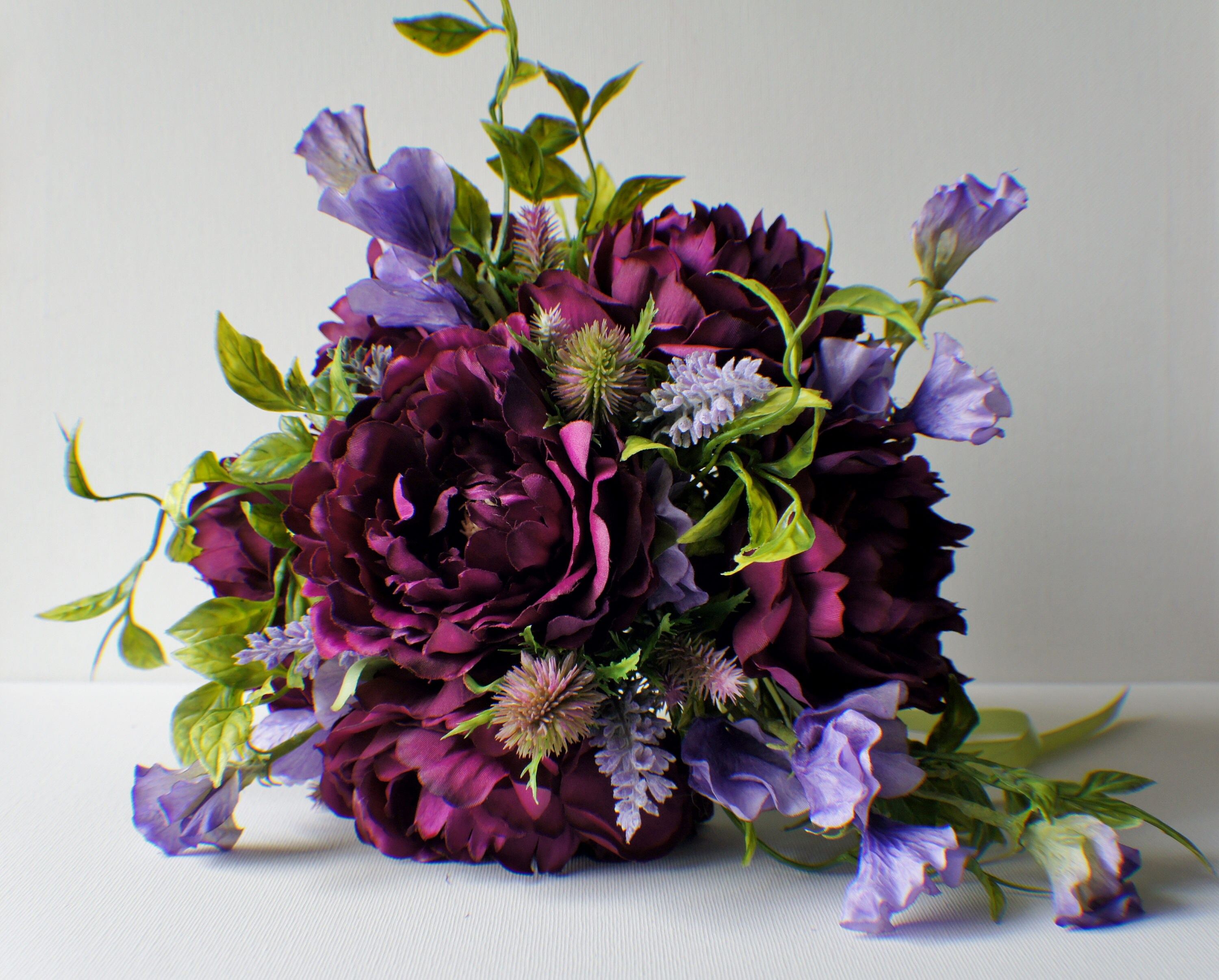Bridal Bouquet Purple Bouquet Ready to Ship Bouquet Purple - Etsy