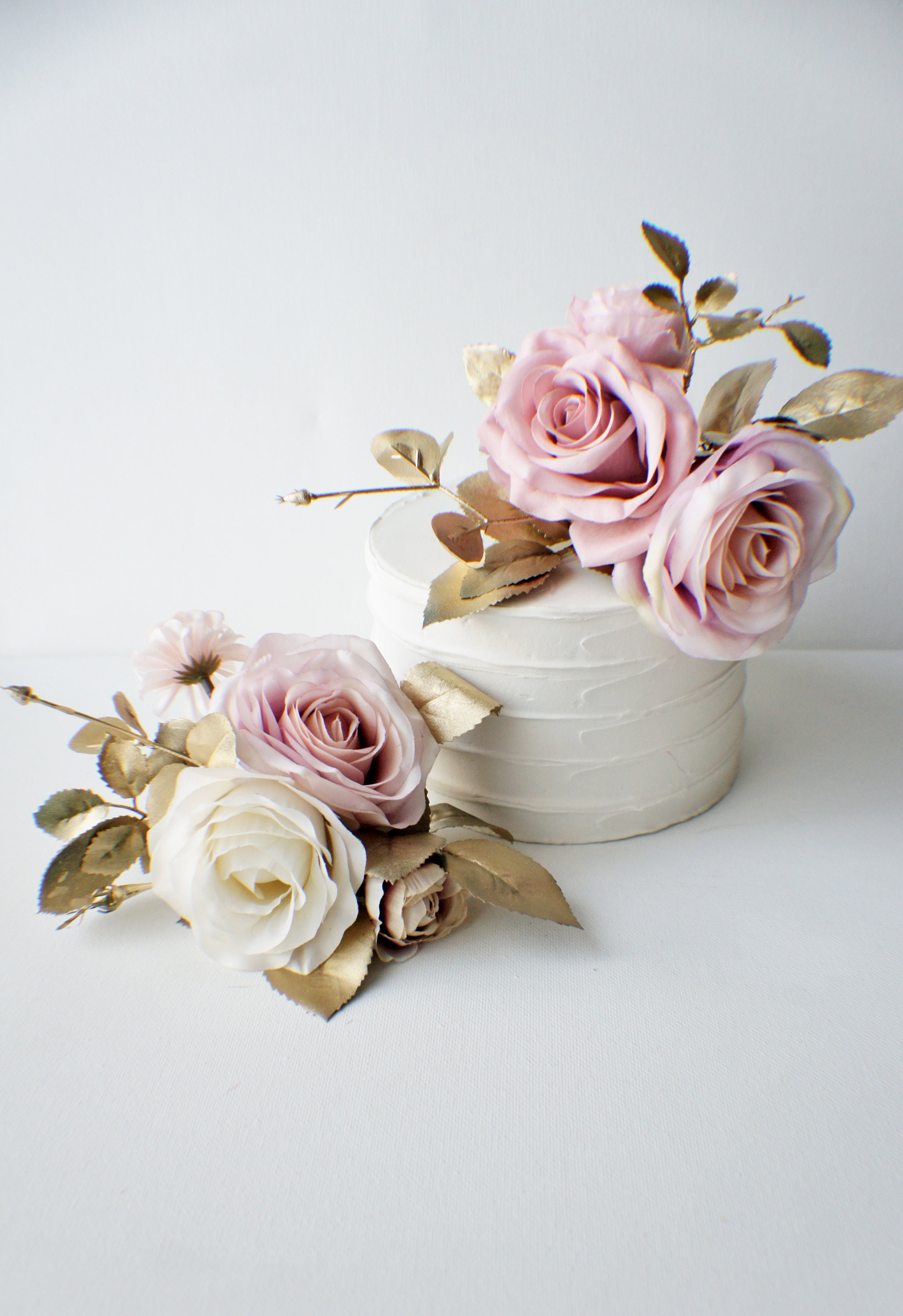 Flower Cake Topper, Wedding Flowers, Floral Cake Topper, Silk Flower ...