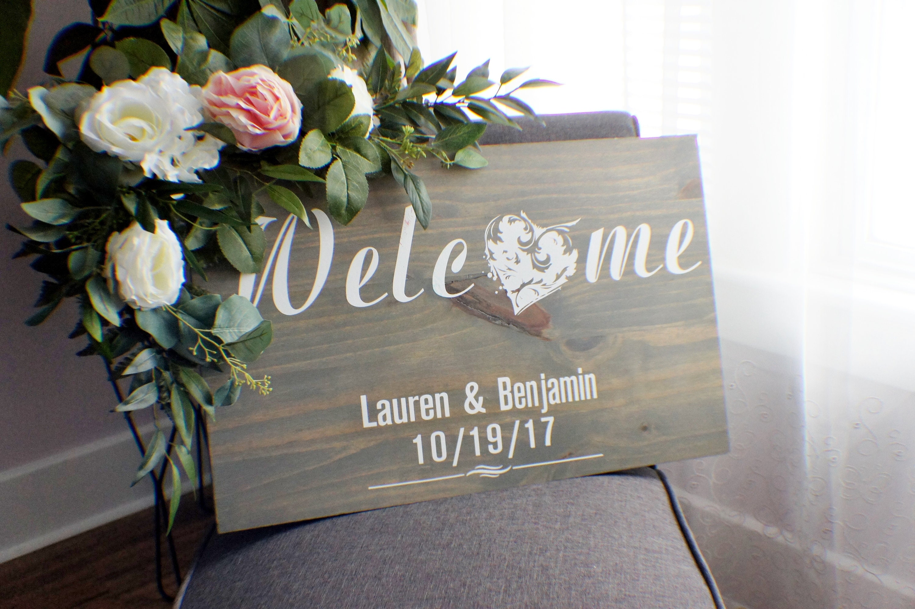 Wedding Welcome Swag Wedding Backdrop Wedding Welcome Sign - Etsy Canada