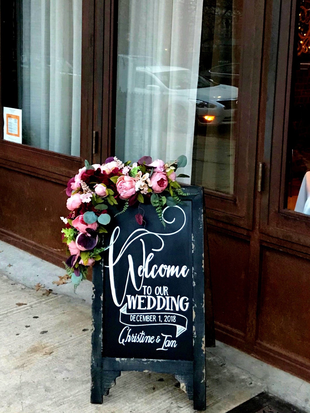 Eucalyptus Wedding Swag, Wedding Backdrop, Wedding Welcome Sign Swag ...