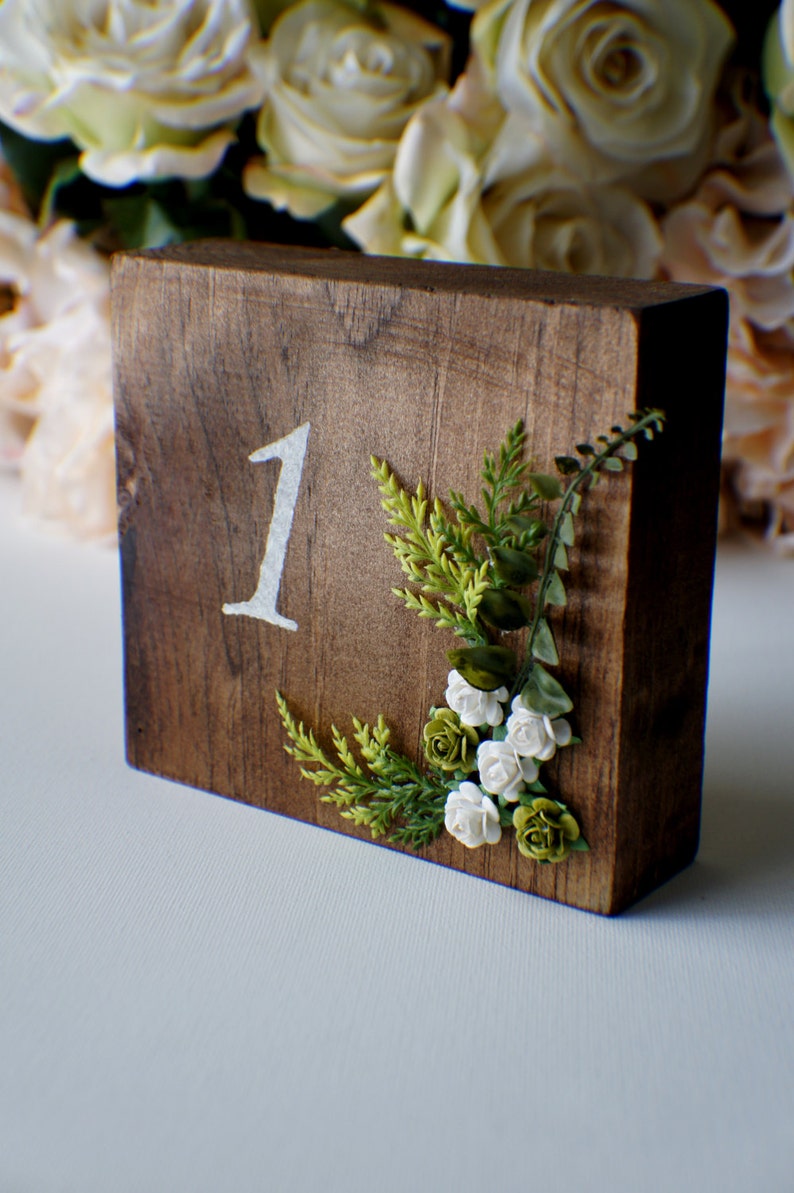 Wedding Table Numbers Rustic Wedding Signs Wooden Table - Etsy