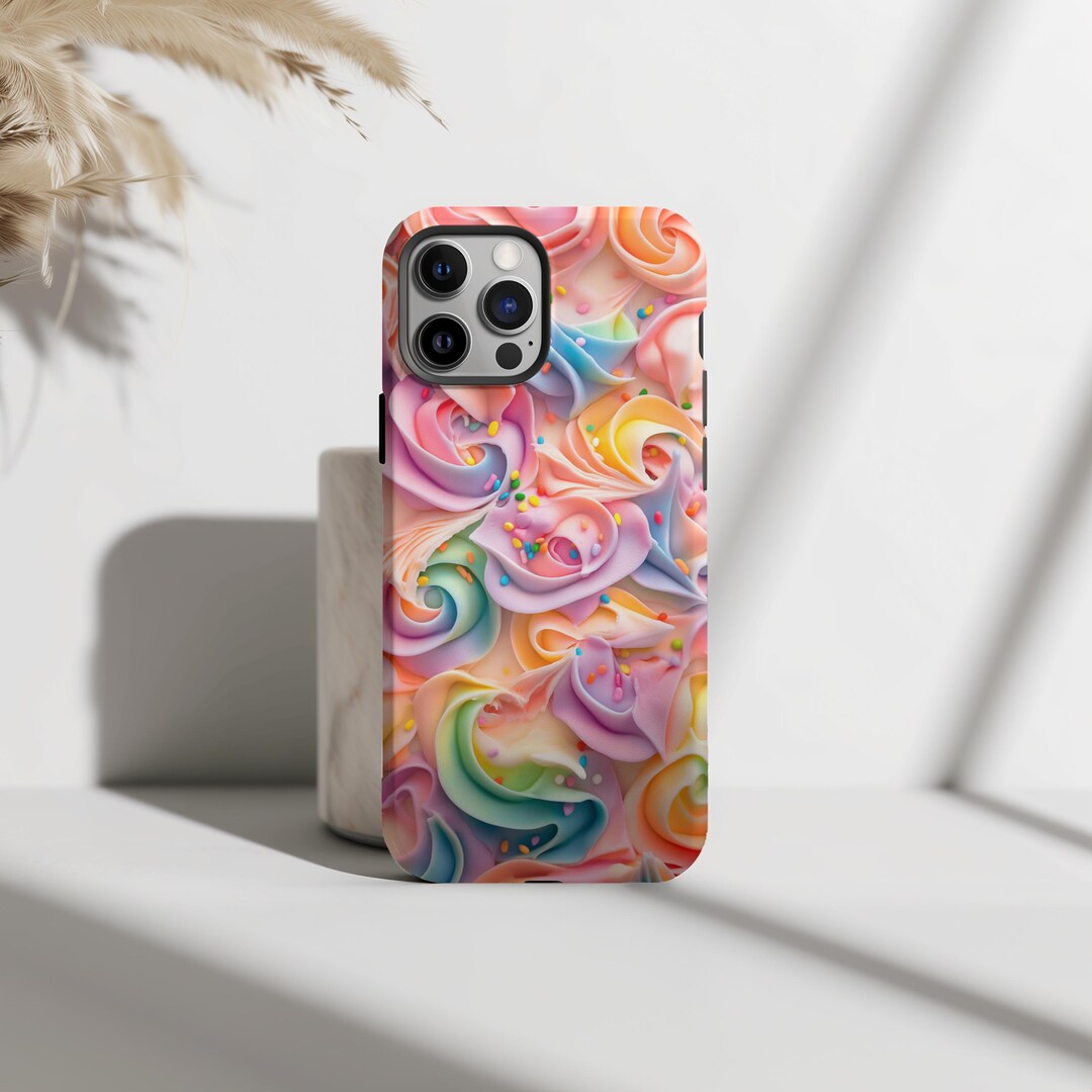 Birthday Cake Swirl Tough Phone Case, iPhone 16 15 14 13 12, Pro ...