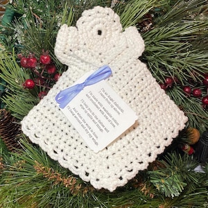 Angel Dishcloth, Crochet Angel, Washcloth, Teacher Gift, - Etsy