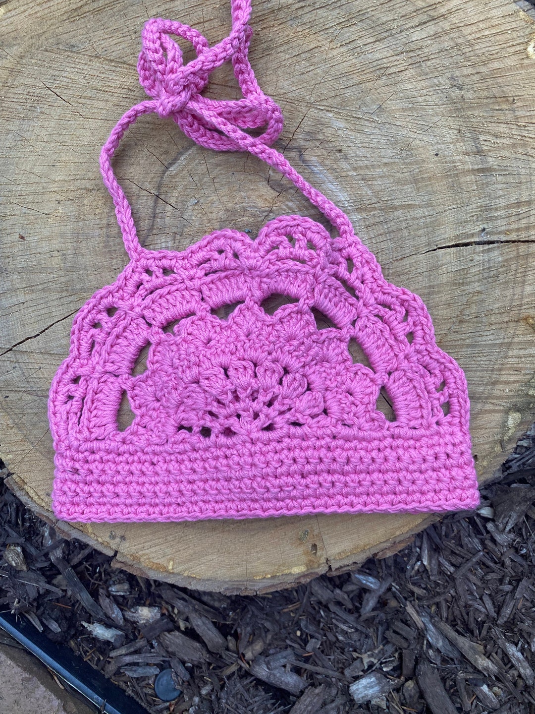 Groovy Crochet Halter Crop Top for Toddler/youth - Etsy