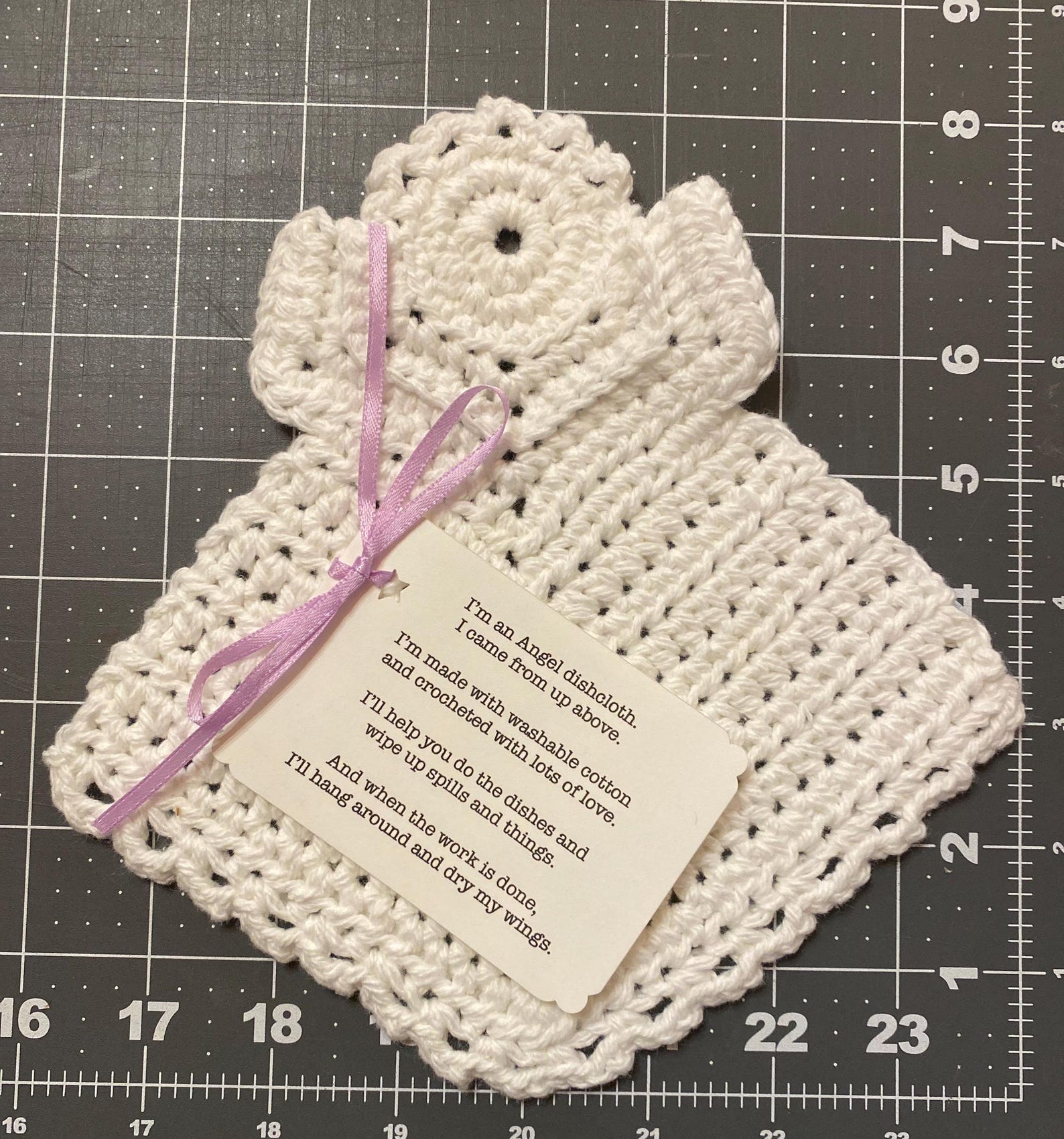 Angel Dishcloth, Crochet Angel, Washcloth, Teacher Gift, - Etsy