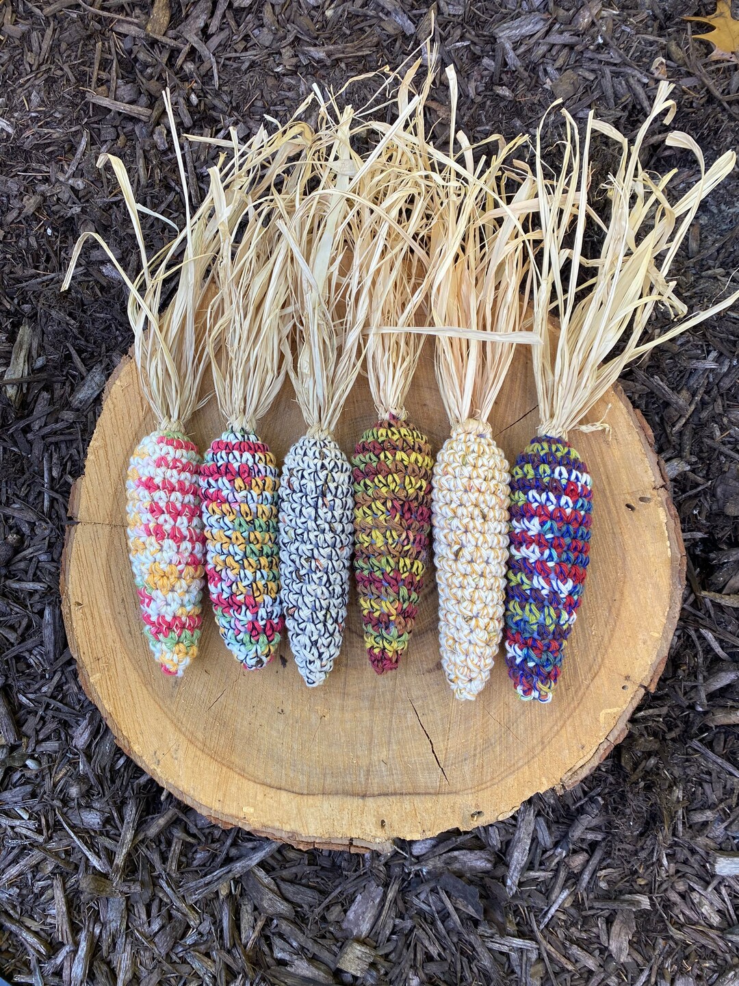 Autumn Cornindian Corn Crochet Farmhouse Fall Three Tier - Etsy