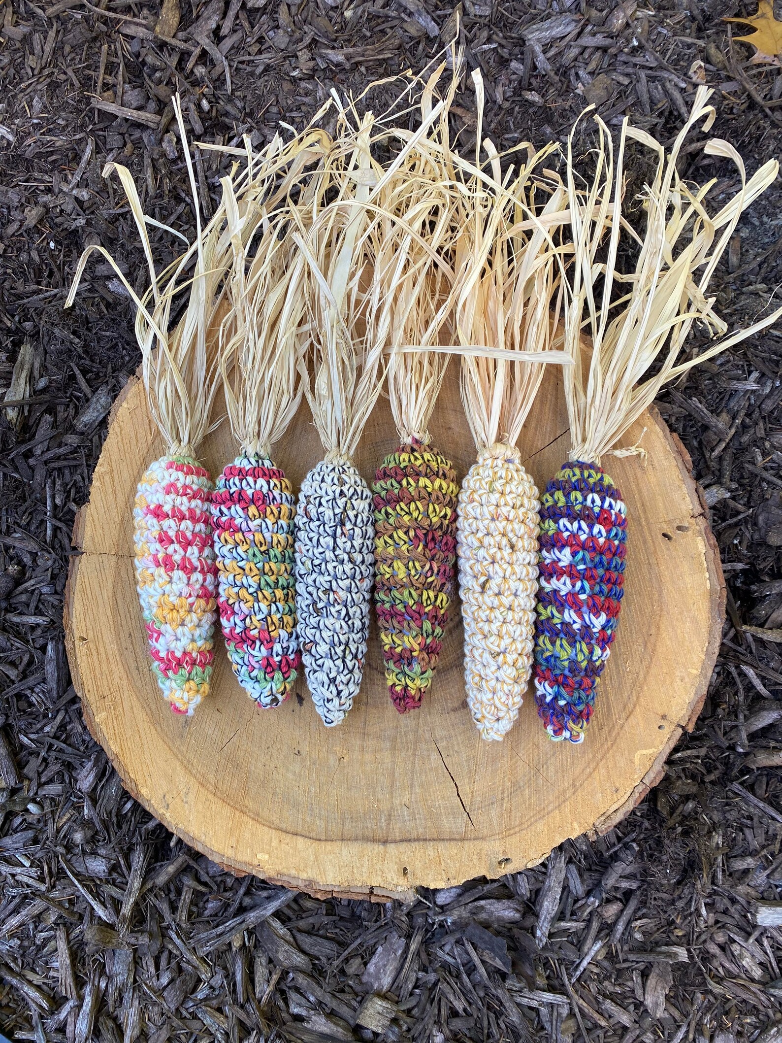 Autumn Cornindian Corn Crochet Farmhouse Fall Three Tier - Etsy