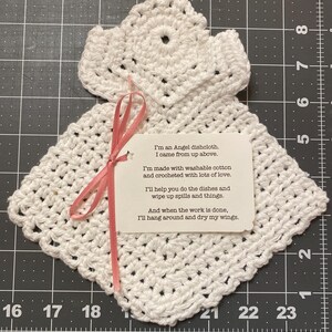 Angel Dishcloth, Crochet Angel, Washcloth, Teacher Gift, - Etsy