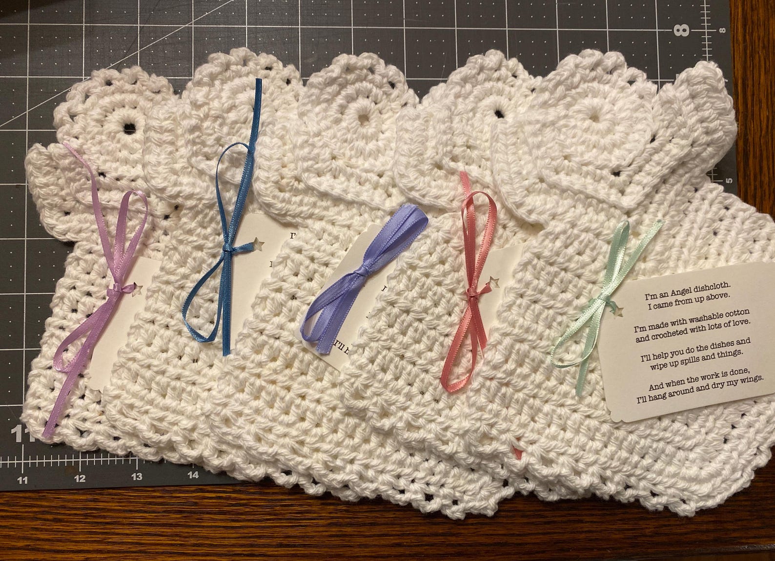 Angel Dishcloth, Crochet Angel, Washcloth, Teacher Gift, - Etsy