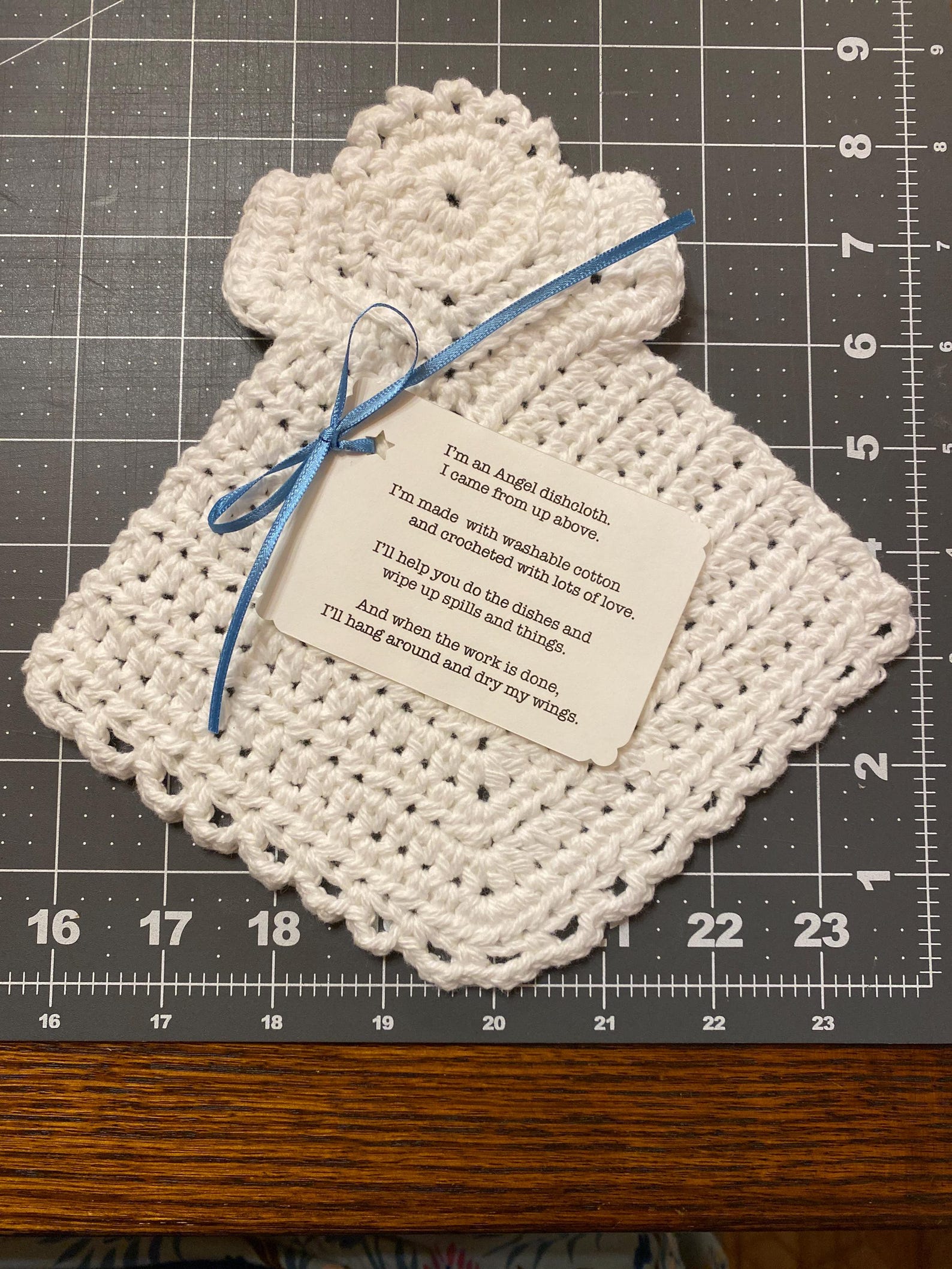 Angel Dishcloth, Crochet Angel, Washcloth, Teacher Gift, - Etsy