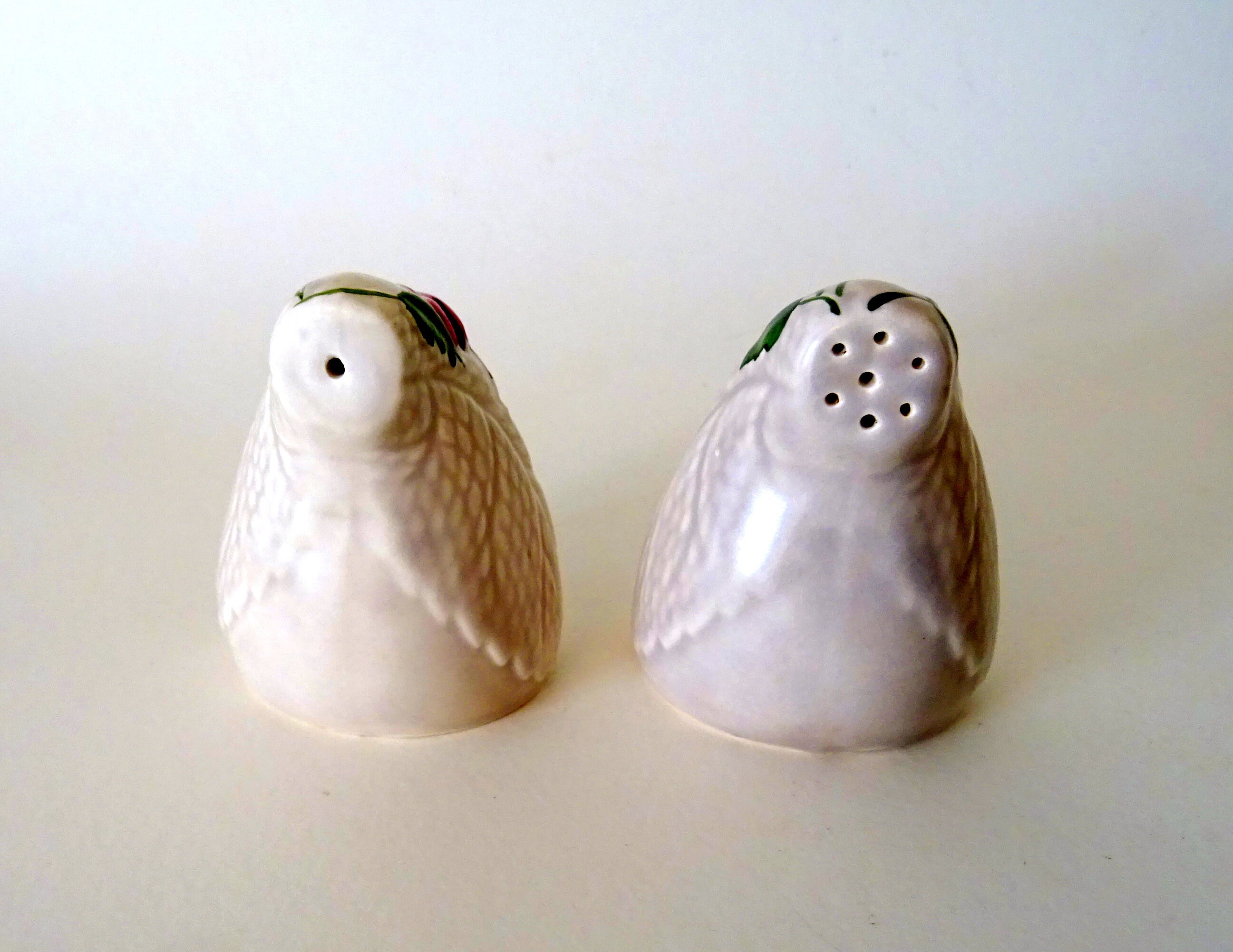 A Vintage 1950s CROWN DEVON Fuschia Cruet Set 1108...salt, Pepper ...