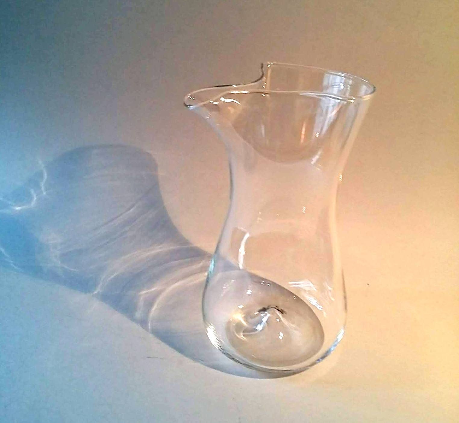 Beautiful MCM Glass Handleless Carafe / MARTINI Jug...20cm / Biomorphic ...