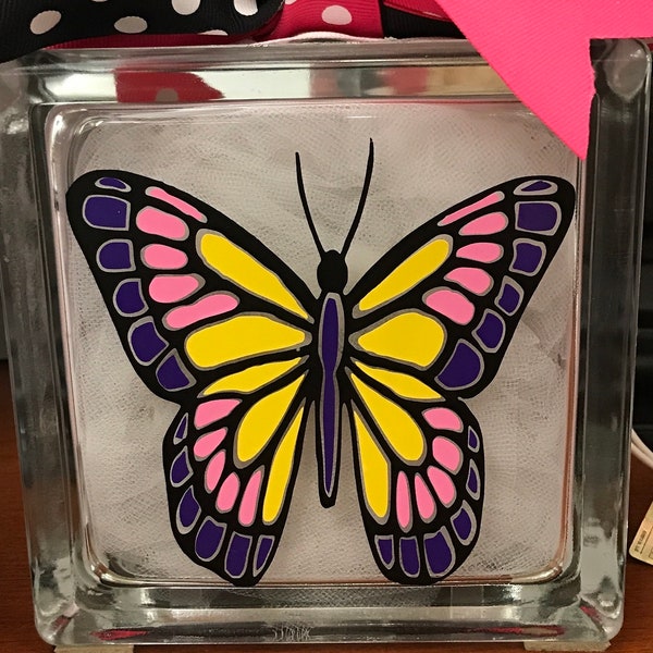 Painted Glass Blocks - Etsy