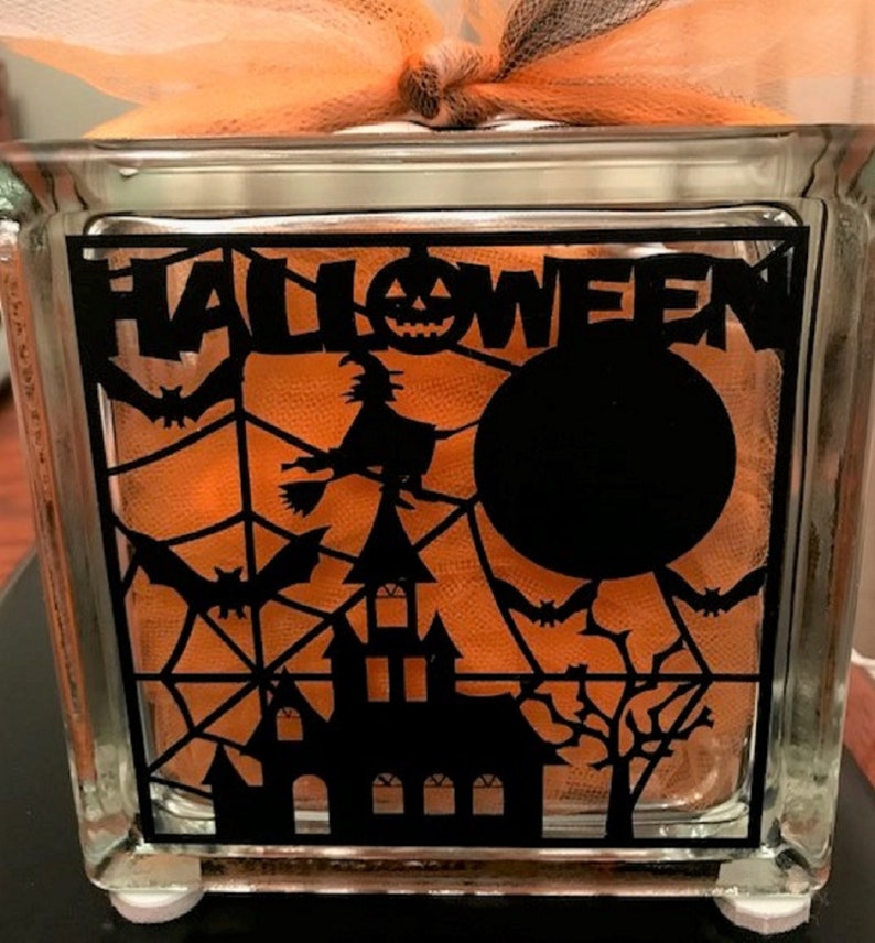 Decal Only for Glass Blocks - 10 Halloween Designs - Etsy