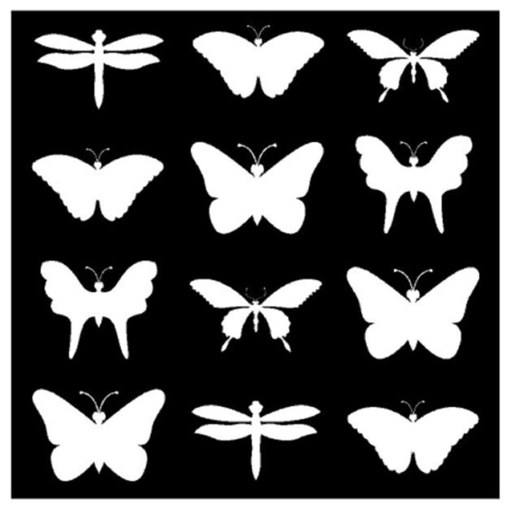 Butterfly Stencil 2 Full Sheets Reusable - Etsy