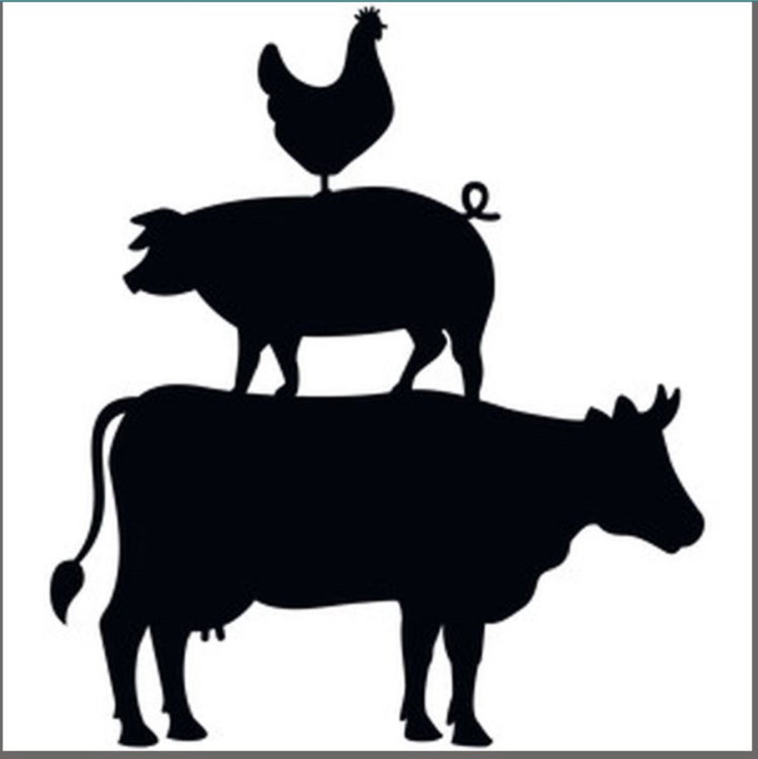 FARM ANIMALS - DECAL Only - Perfect for Windows, Kitchen Decor, Laptops ...