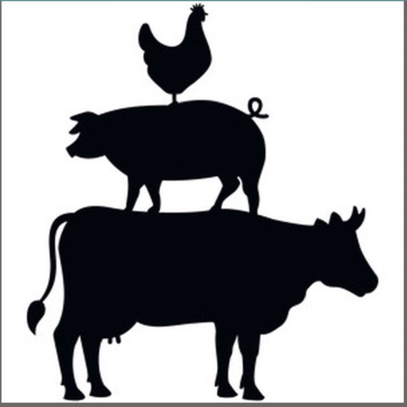FARM ANIMALS DECAL Only Perfect for Windows Kitchen - Etsy