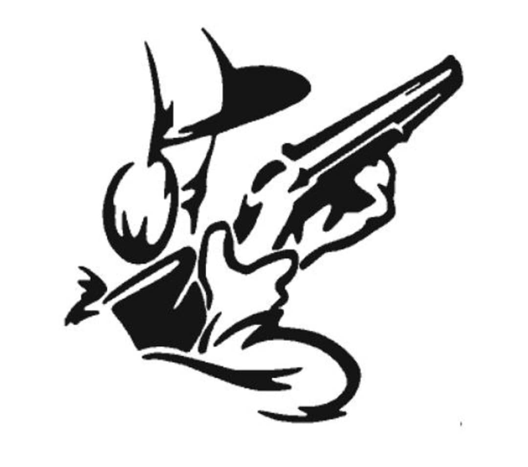Shooting Decal/stencil - Clay Target Decal Perfect For, Cars, Campers ...