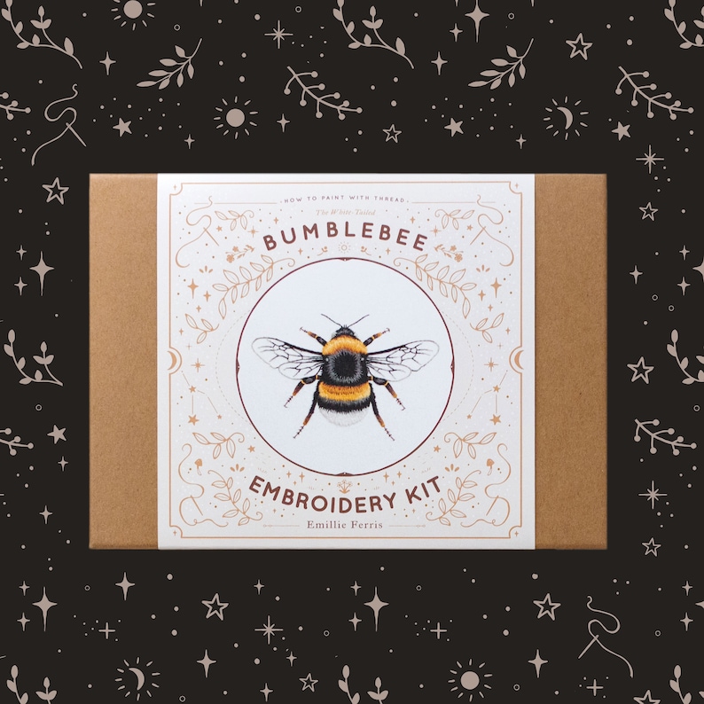 Bee: Hand Embroidery Kit. Thread Painting Tutorial. Beginners - Etsy