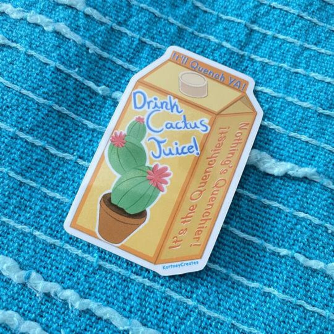 Drink Cactus Juice Subtle Fan Sticker- Avatar -sokka - ATLAB - Glossy ...