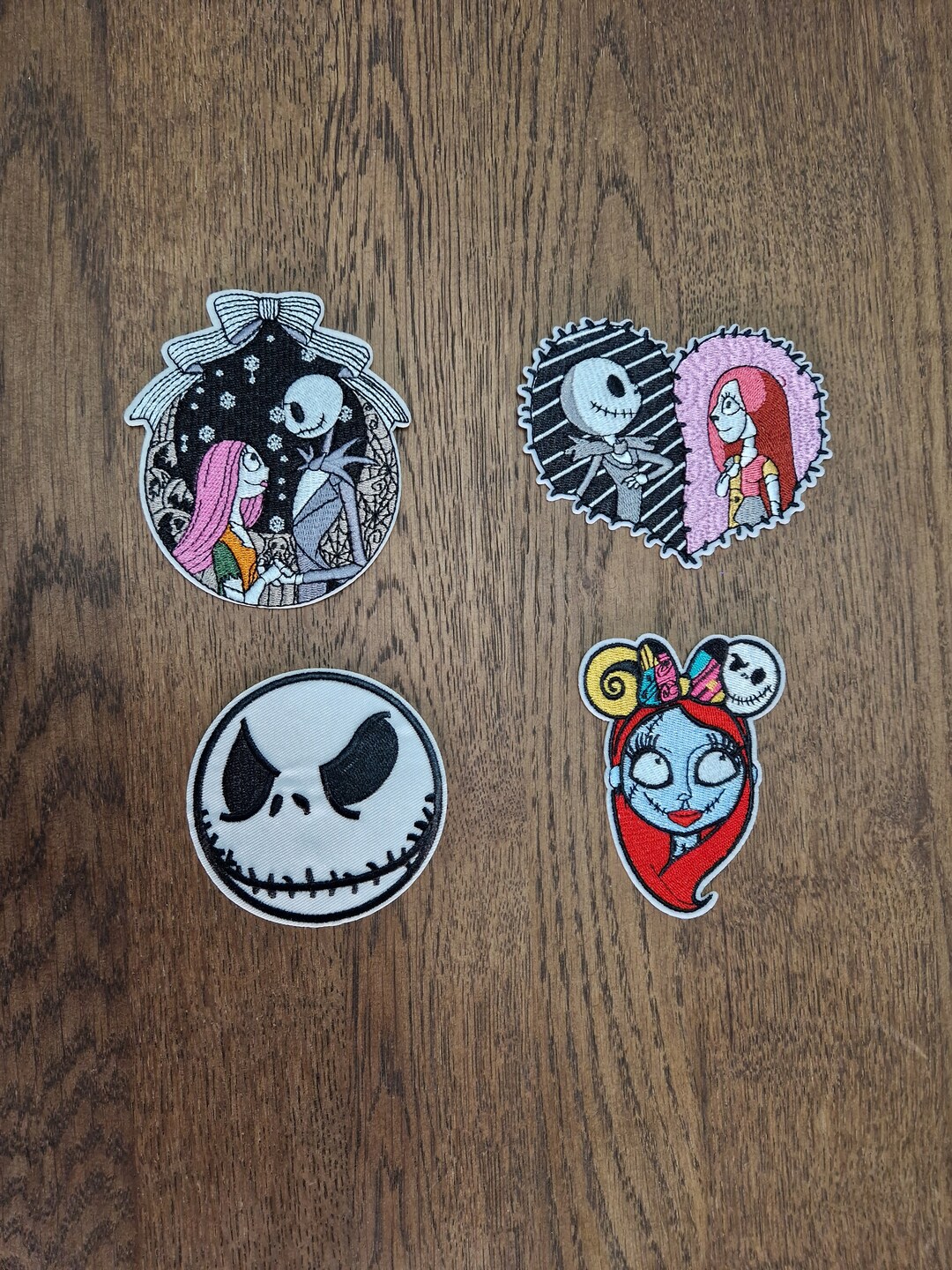 Nightmare Before Christmas Embroidered Patches Iron on Patch Clothes ...