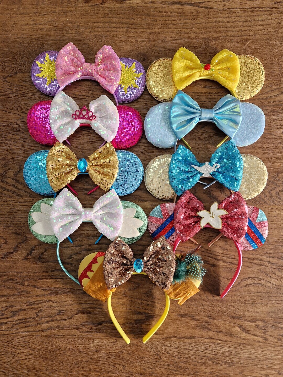 Disney Princess Inspired Ears Headband | Rapunzel | Aurora | Belle ...