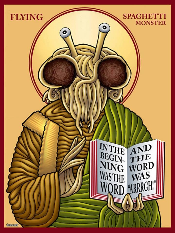 Flying Spaghetti Monster / Art Prints / Wall Art / Artwork / Orthodox ...