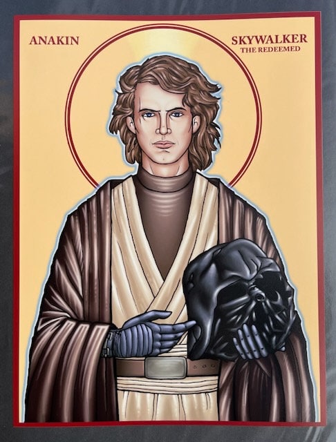 Framed Anakin Skywalker Art Print: Star Wars Icon Artwork - Etsy