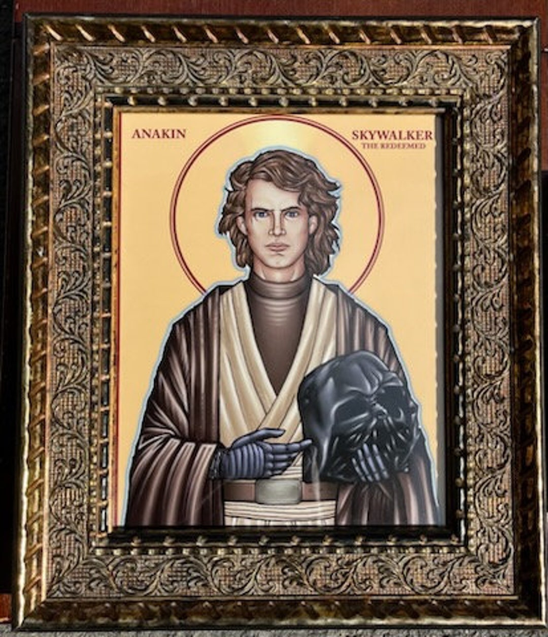 Framed Anakin Skywalker Art Print: Star Wars Icon Artwork - Etsy