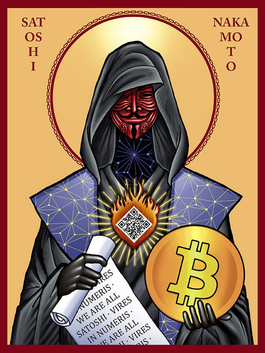 Satoshi Nakamoto / Art Prints / Wall Art / Artwork / Orthodox Icon ...