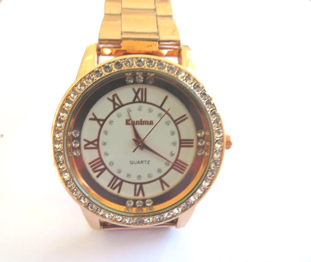 Quartz Ladies Watch-kanima-famous Brand-rhinestones Around Face ...