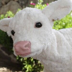 Calf Realistic Animal Doll, Artist Poseable Dolls, Stuffed Animals ...
