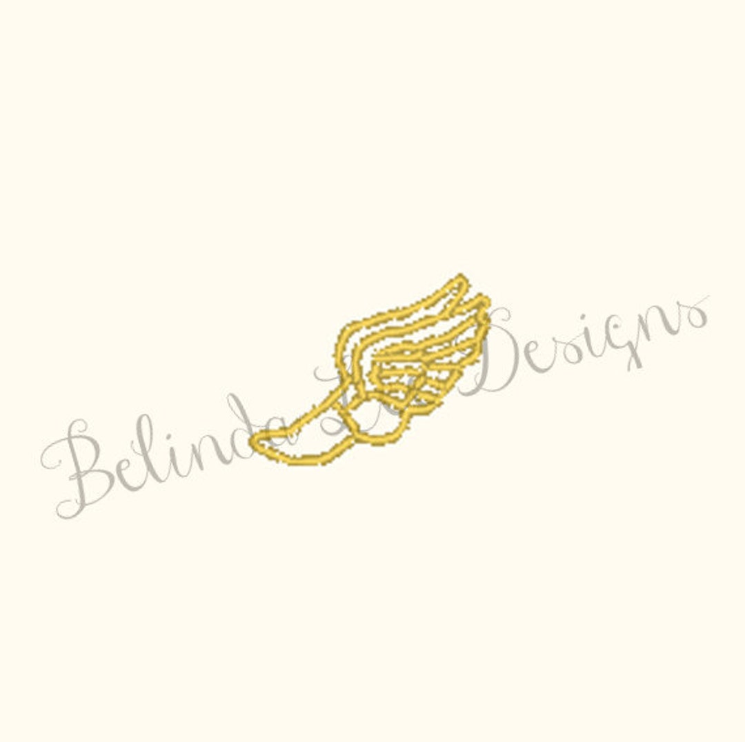 Winged Foot Cross Country Embroidery Design | Embroidery Design Only ...