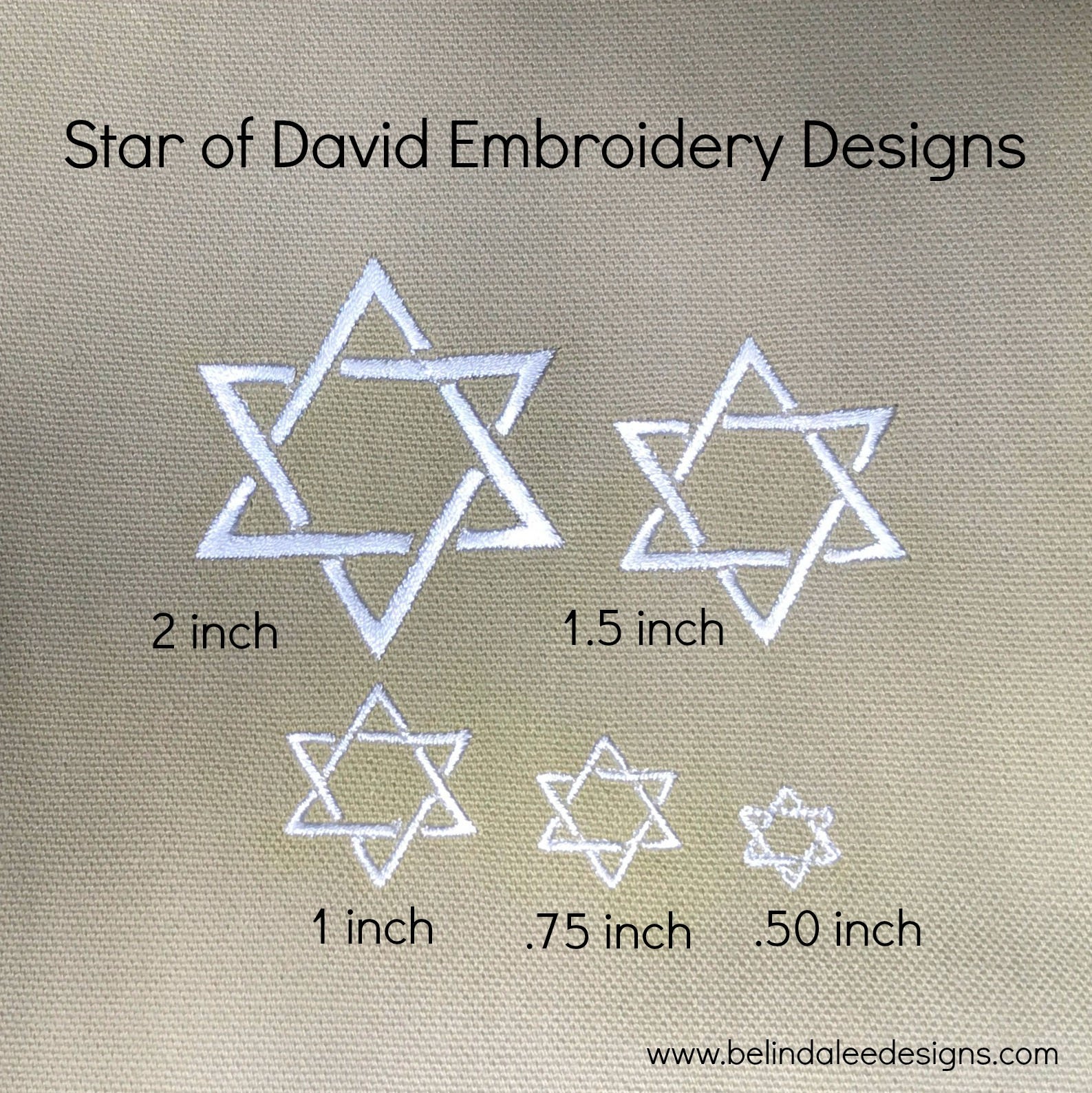 Star of David Embroidery Design | Design Only | Design Pack Includes ...