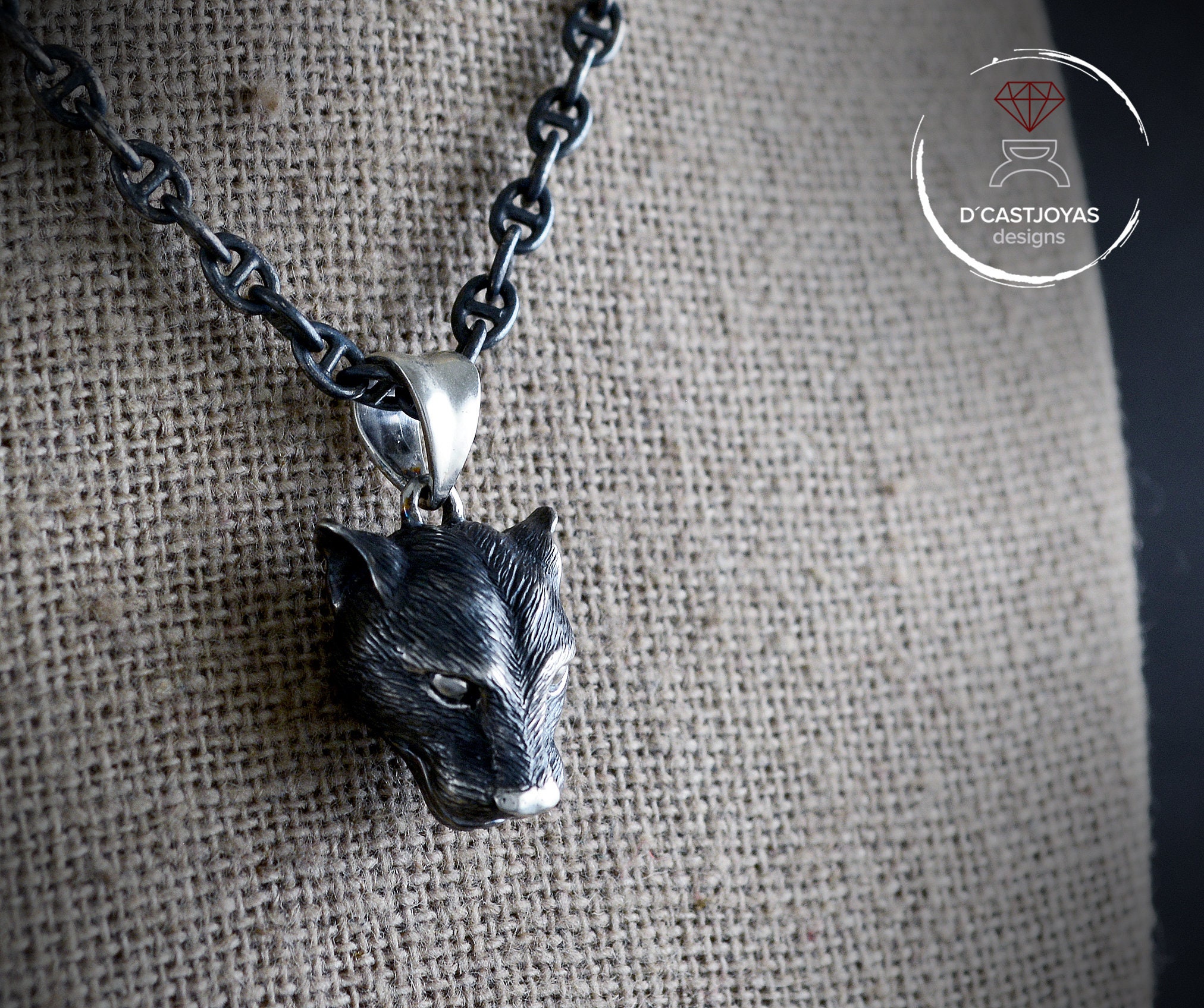 Colgante pantera pequeña plata de ley Totem pantera Colgante | Etsy