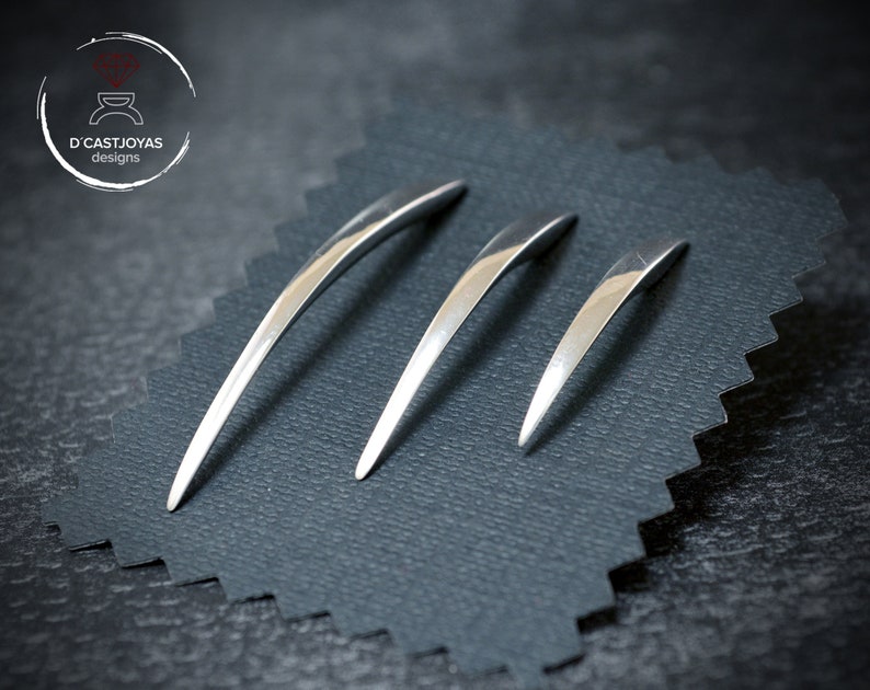 Silver Snake Fangs Long Earrings - Etsy