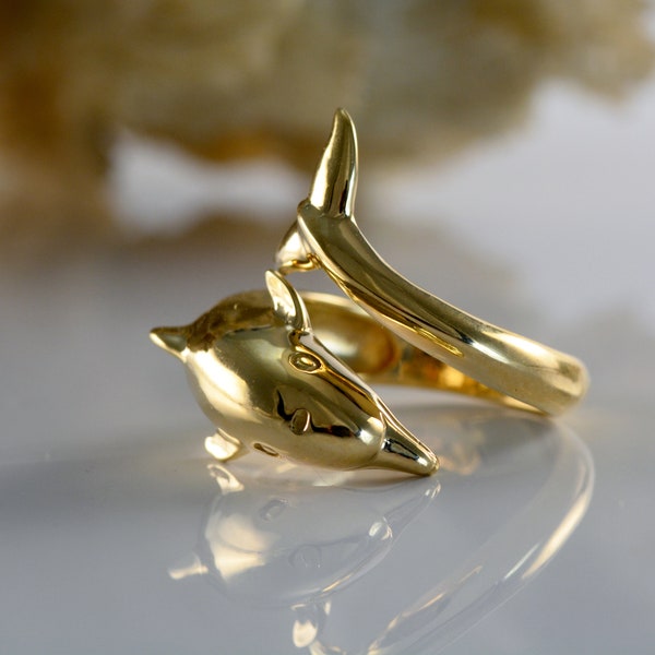 Dolphin Ring - Etsy