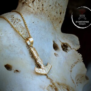 Thor Hammer Pendant in Solid Gold 14k and 18k, Mjolnir Necklace - Etsy