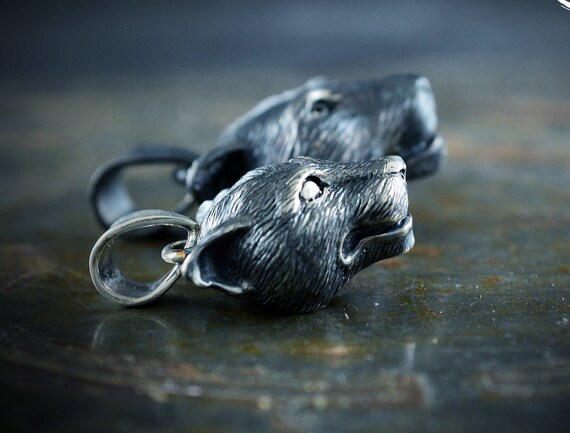 Colgante pantera pequeña plata de ley Totem pantera Colgante | Etsy