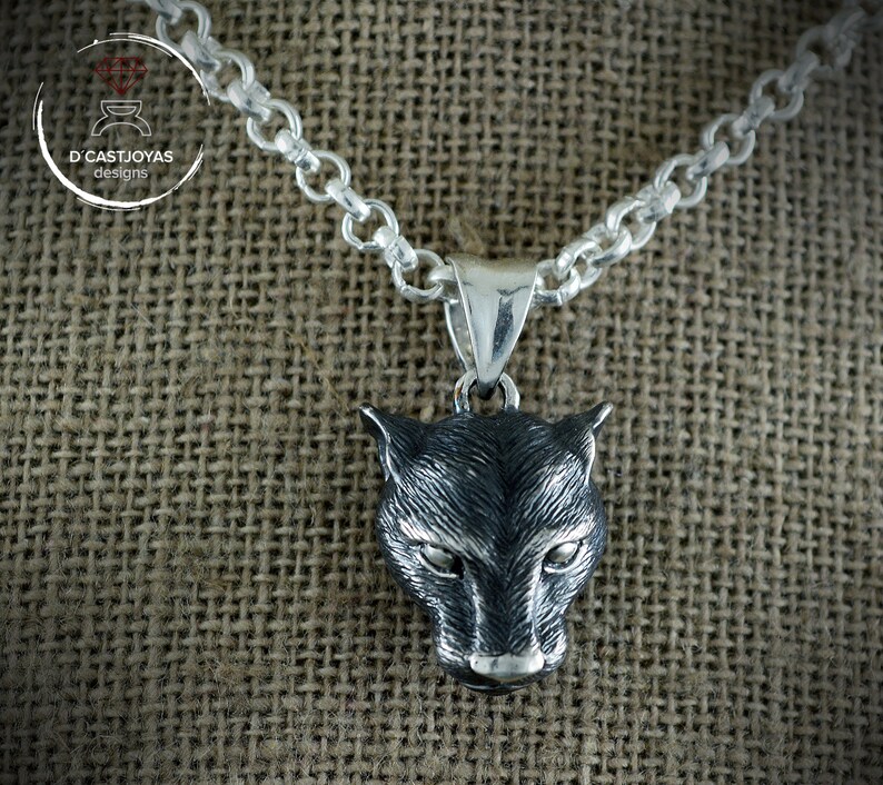 Colgante pantera pequeña plata de ley Totem pantera Colgante - Etsy España