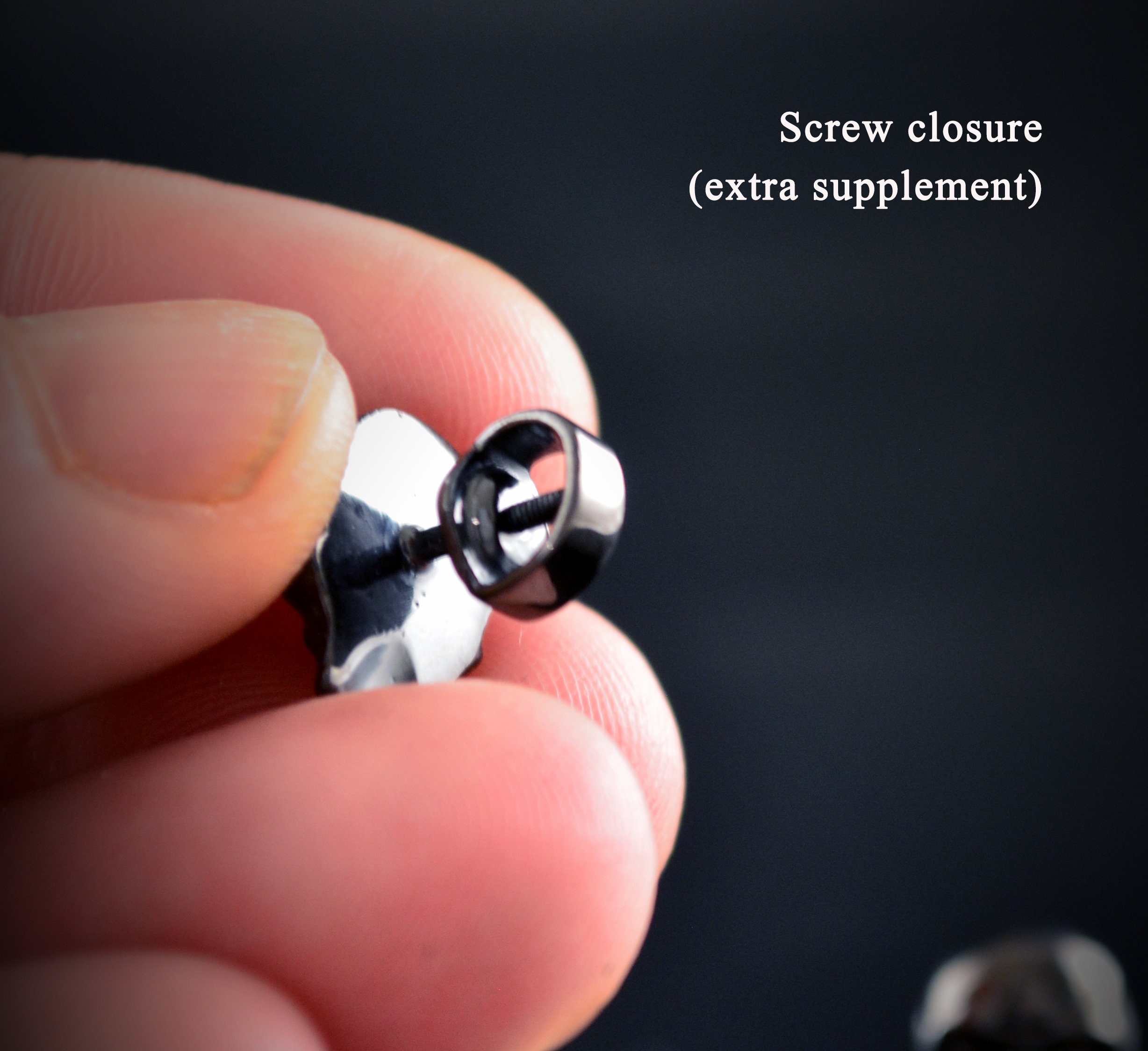 Thread Clasp Supplement for Tiny Skull Earrings in 14k and 18k - Etsy