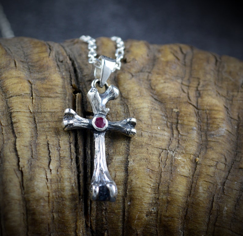 Solid Silver Small Femur Bone Pendant, Realistic Human Bone Necklace ...