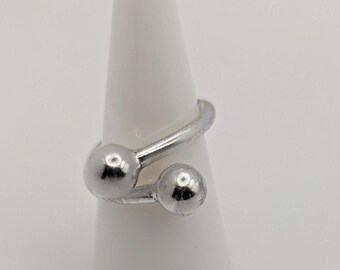 Sterling Silver Ring With Ball - Etsy